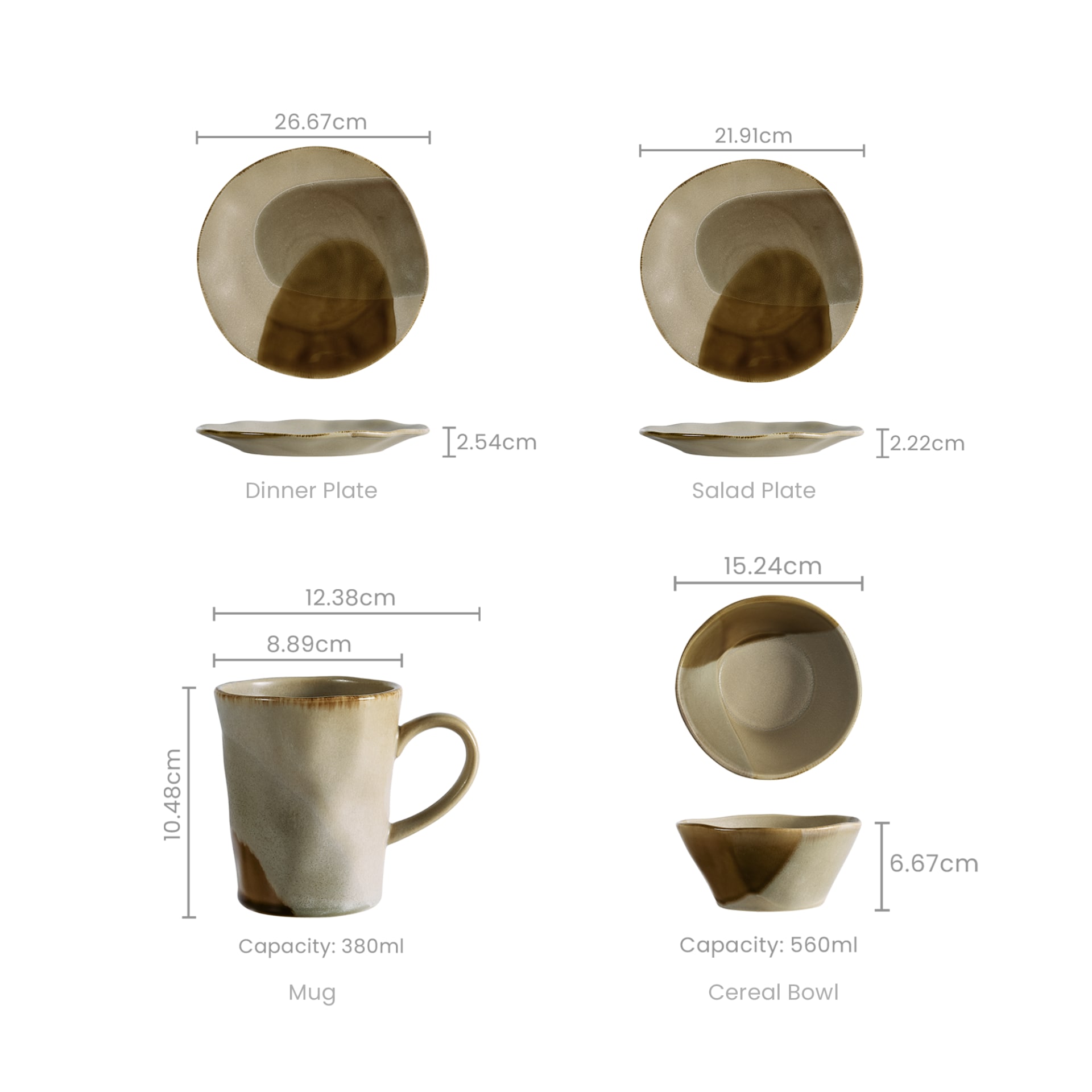 Eleanor 4-Piece Dinnerware Set | Castlery Singapore