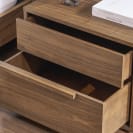 Joseph Bed Walnut with 2 Bedside Tables | Castlery Australia