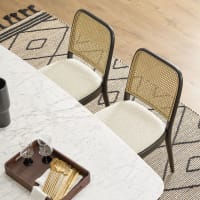 Edith Cane Chair, Black | Castlery US