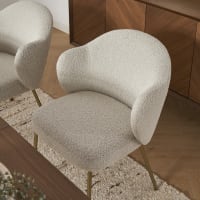 Simone Performance Bouclé Chair | Castlery US