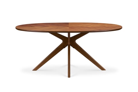 Brighton Oval Dining Table with 4 Carrie Chairs | Castlery US