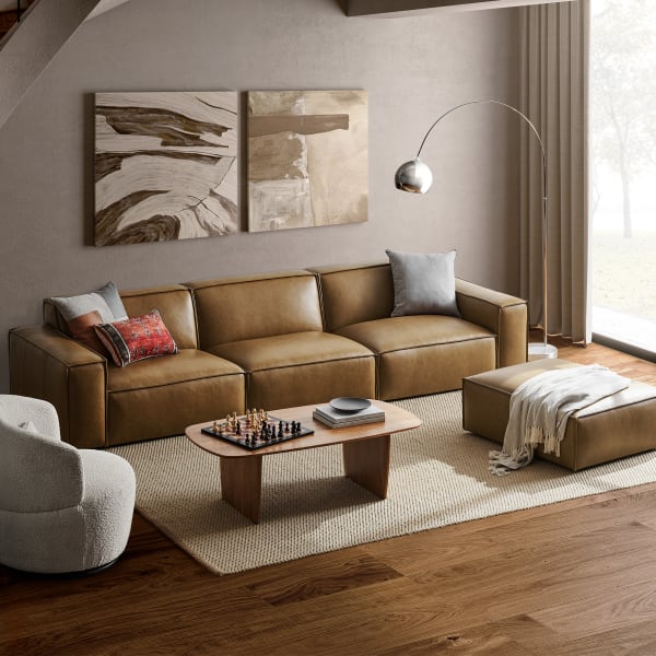 Buy Modern & Contemporary Leather Sofas & Couches Online | Castlery US