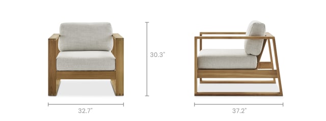 Rio Outdoor Teak Lounge Chair | Castlery US