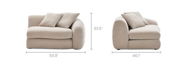 Fable Performance Fabric Right Arm Sofa | Castlery US