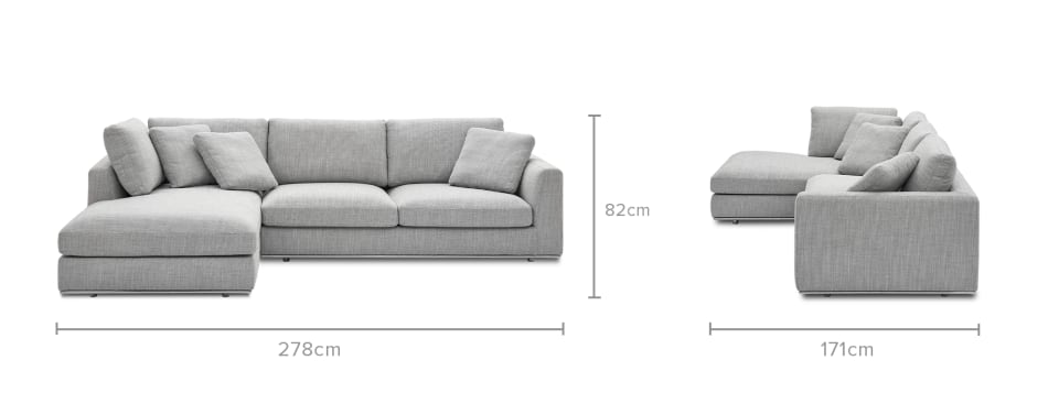 Hamilton Chaise Sectional Sofa | Castlery Australia