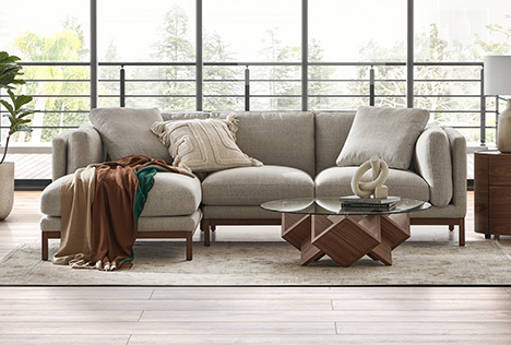 Remi Sofa, Mineral | Castlery United States