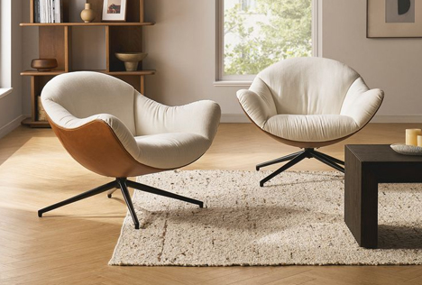 Swivel Chair | Swivel Accent Armchairs | Castlery US