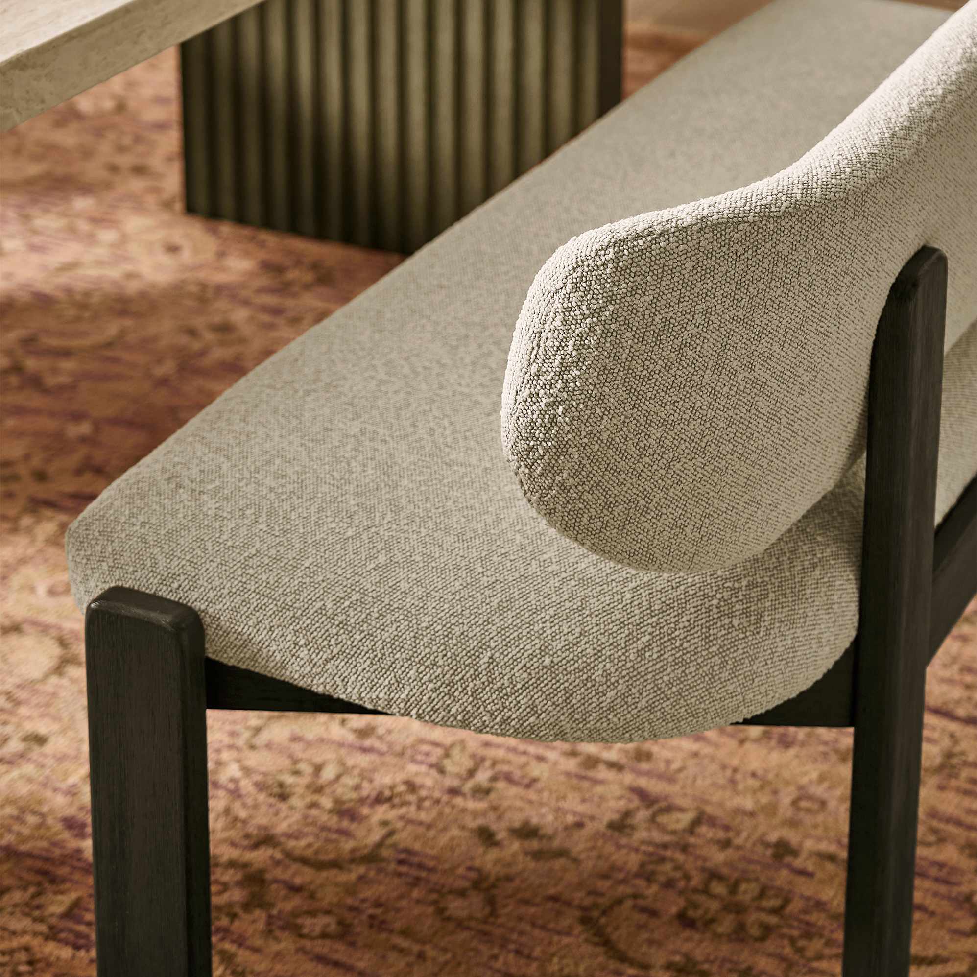Oslo Performance Bouclé Bench | Castlery Australia