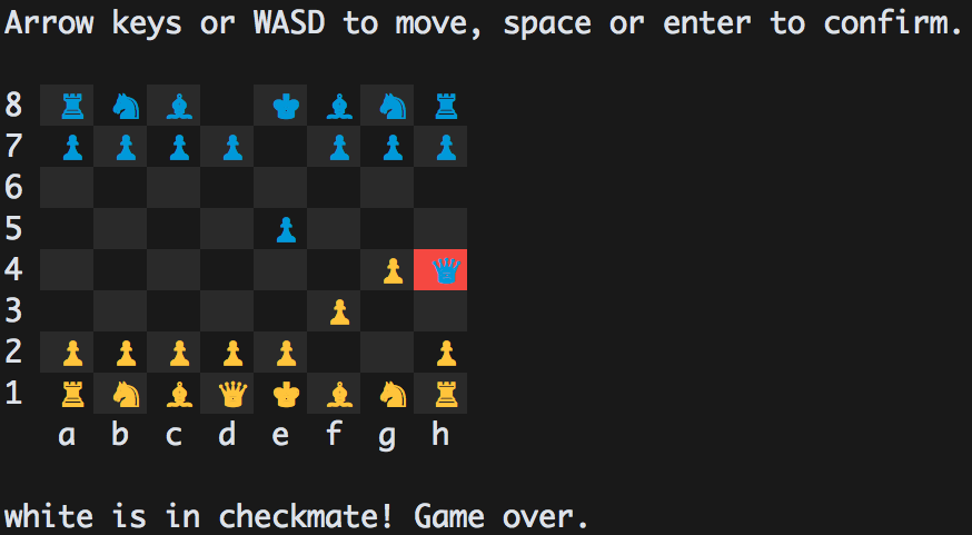GitHub - kithaca/ruby-chess: Console-based two-player chess game