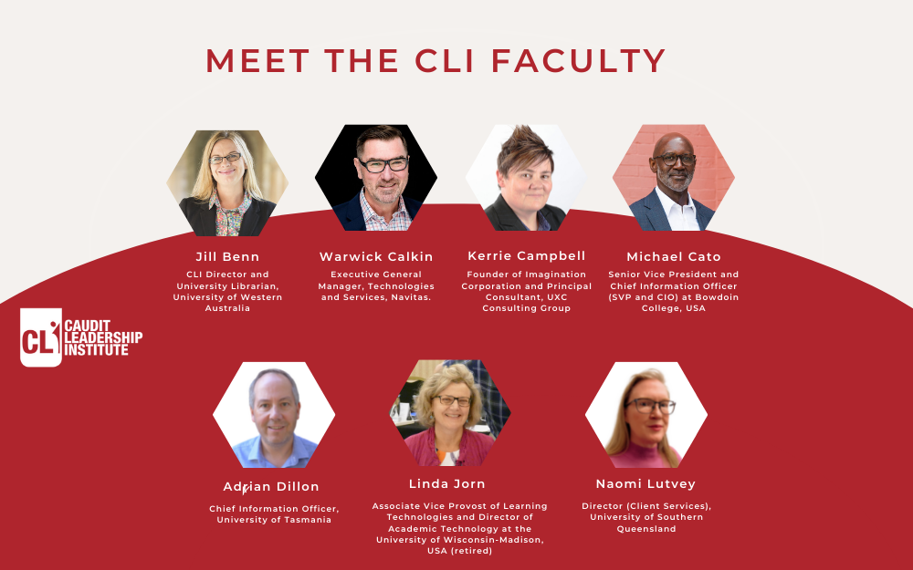 Meet the CAUDIT Leadership Institute (CLI) Faculty