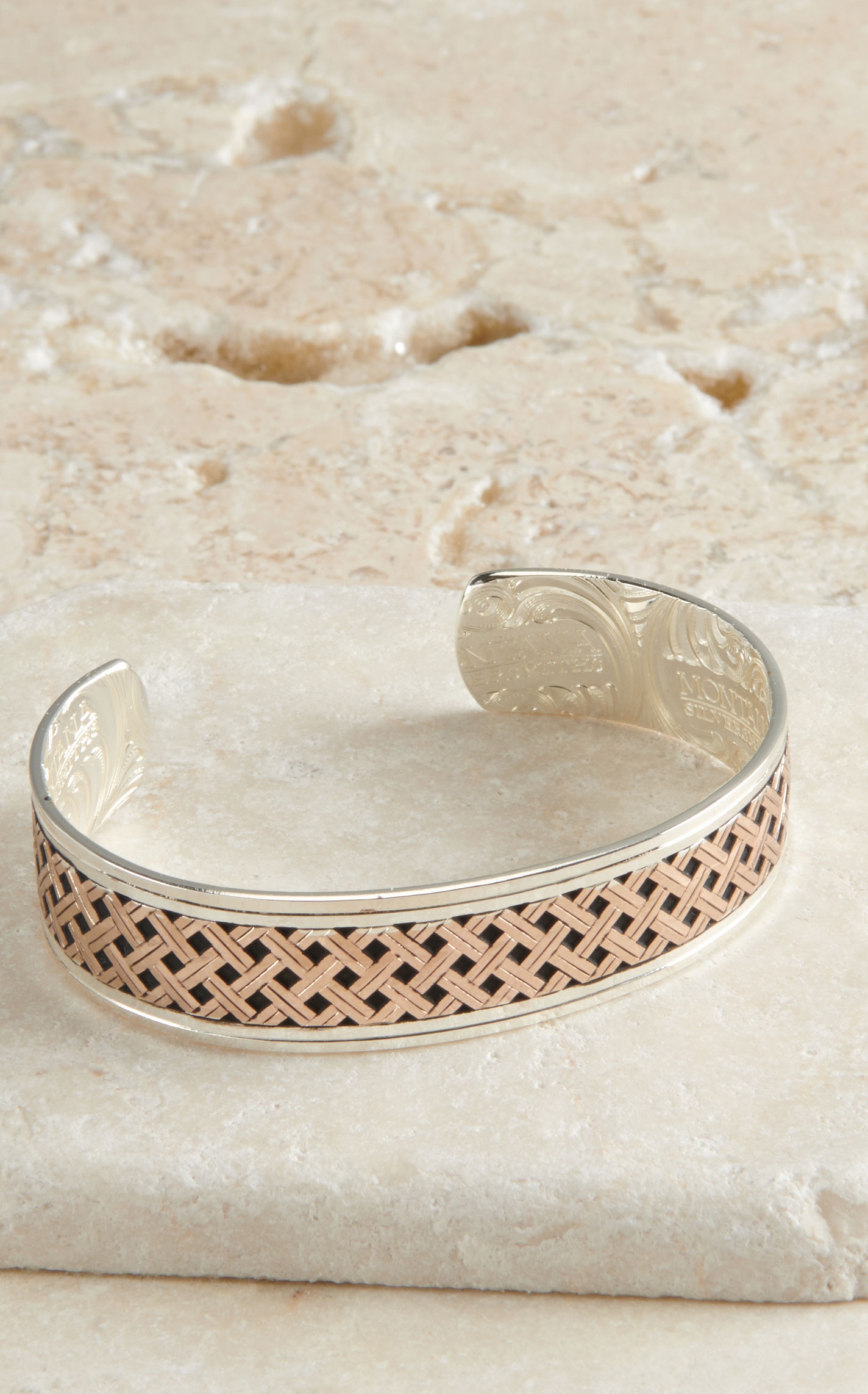 Montana Silversmiths Classic Legacy Weave Crossing Paths Cuff Bracelet ...