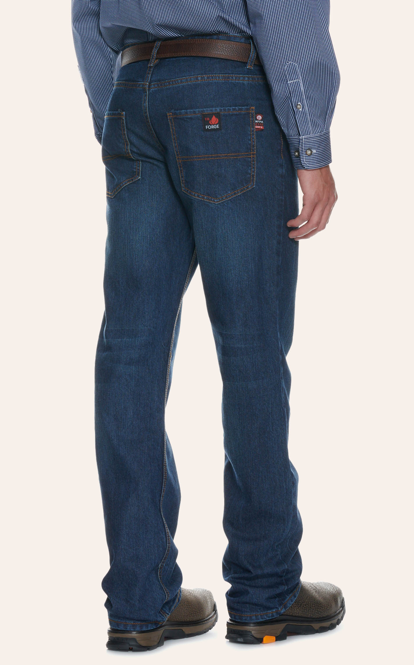 Forge Men's Dark Wash Boot Cut HRC2 FR Work Jeans | Cavender's