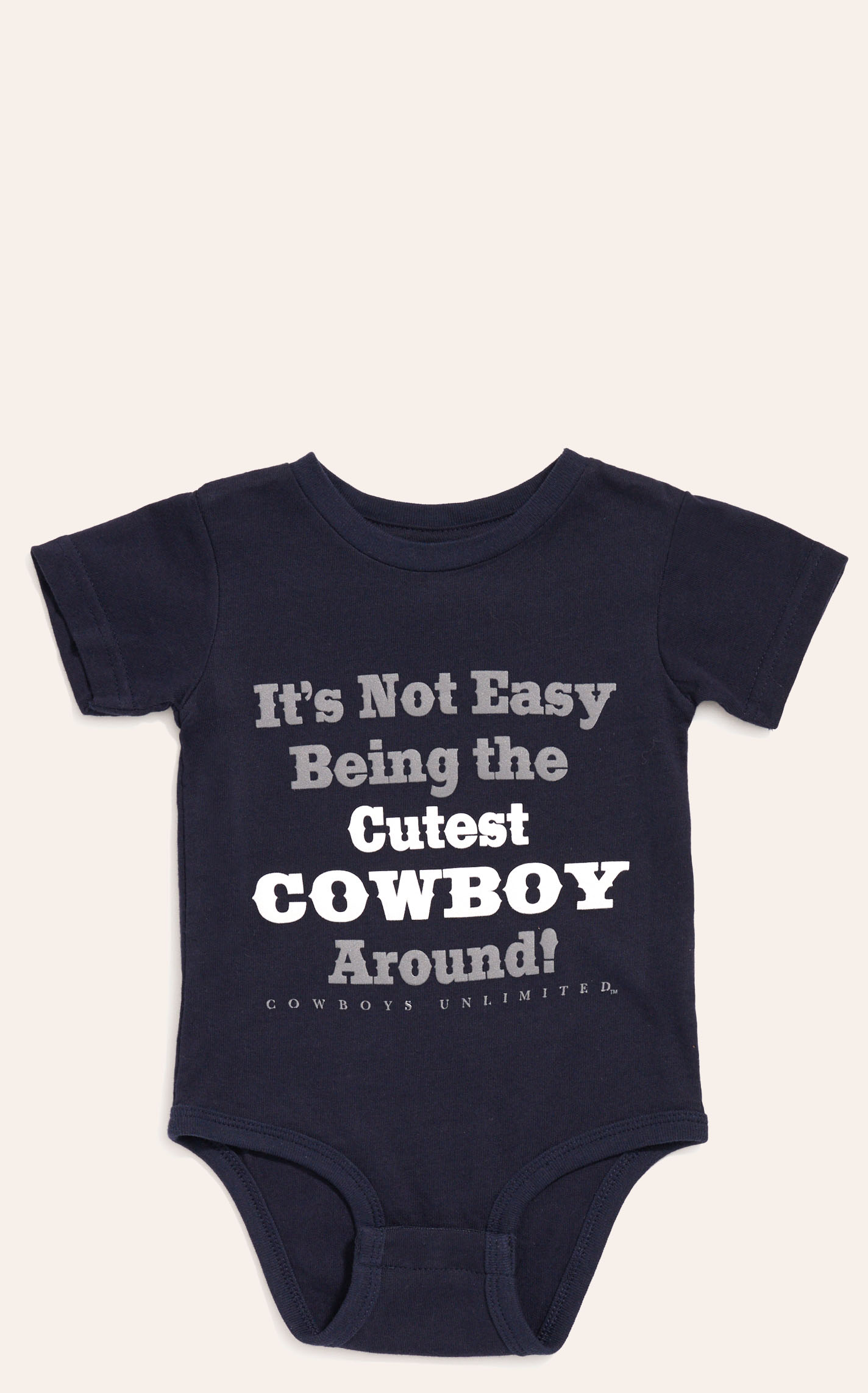 Moss Brothers Cowboys Unlimited Infant Navy Cutest Cowboy Around Short ...