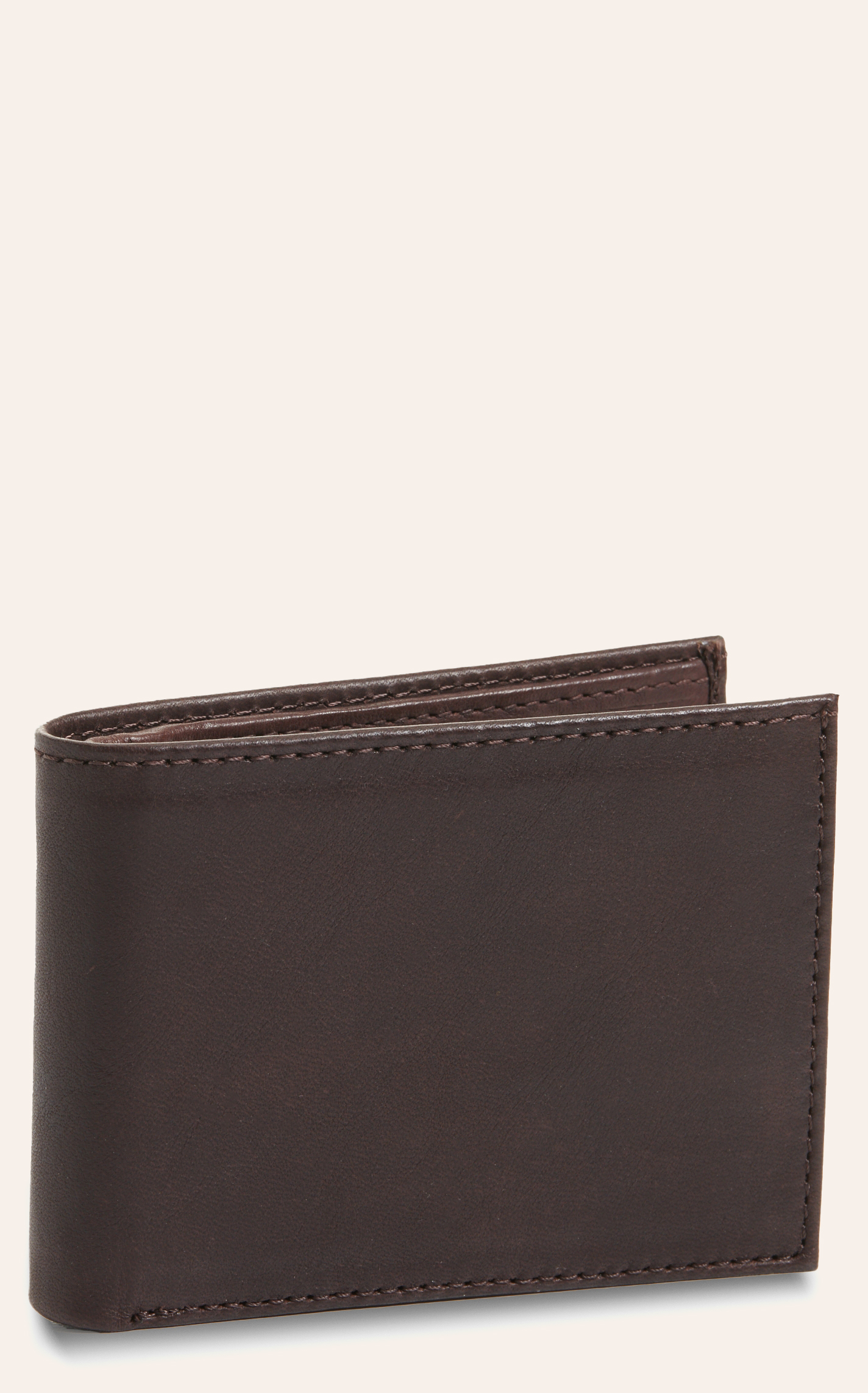JRC & Sons Men's Chocolate Brown Ranch Hand Leather Bifold Wallet ...