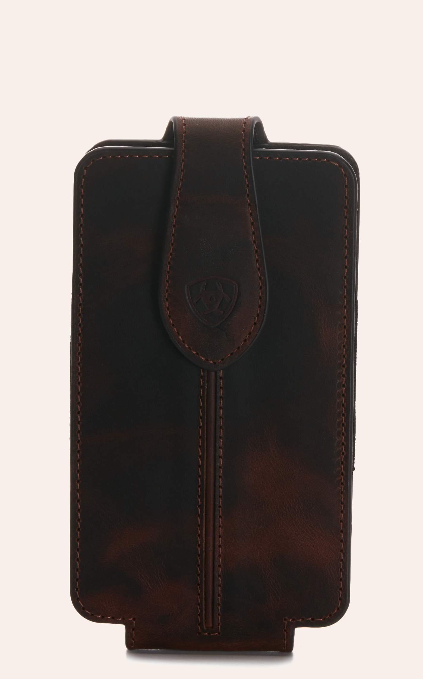 Ariat Dark Brown Leather with Cord Large Clip-On Cell Phone Case ...