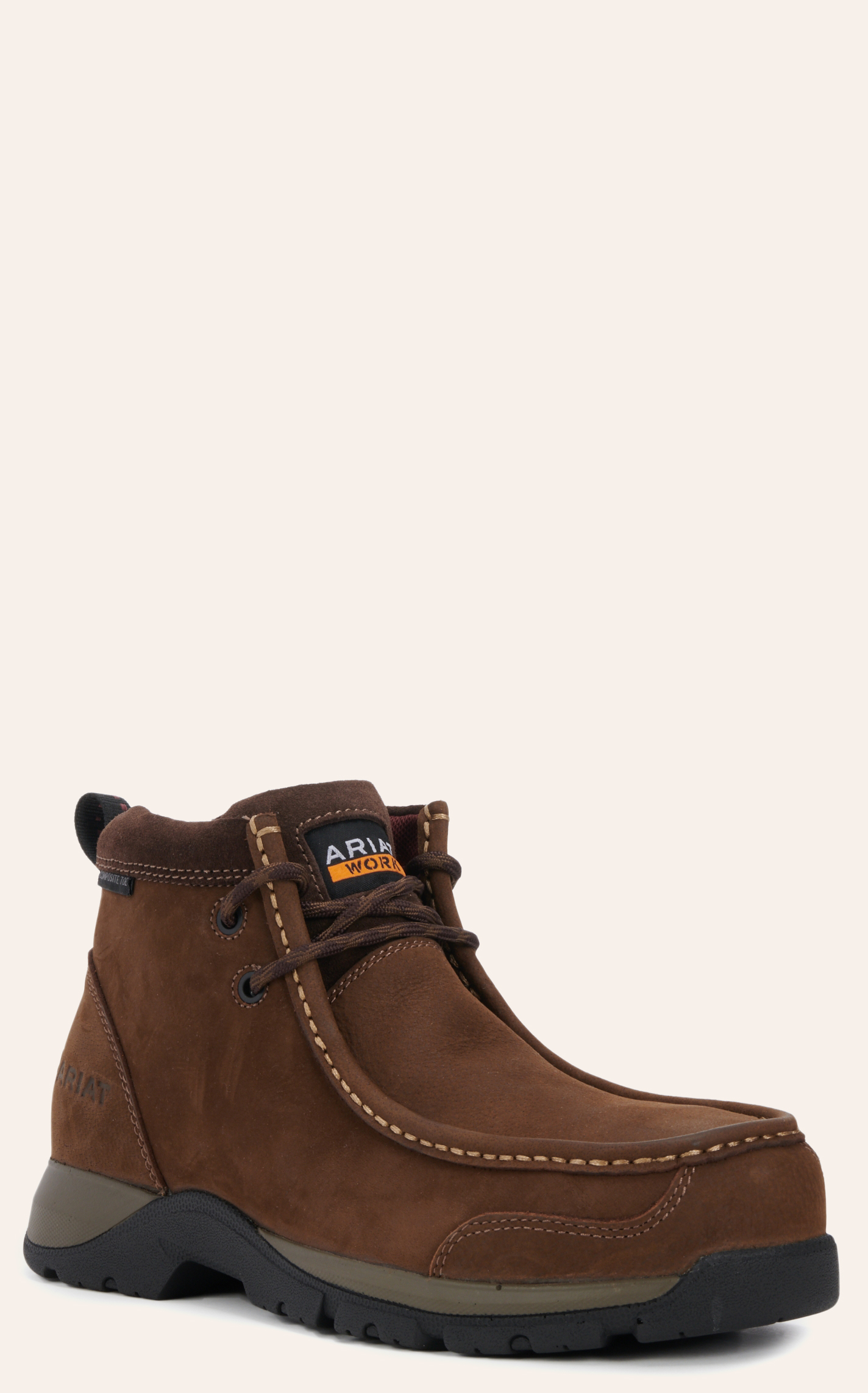 Ariat Women's Edge LTE Dark Brown Round Composite Toe Work Boot ...