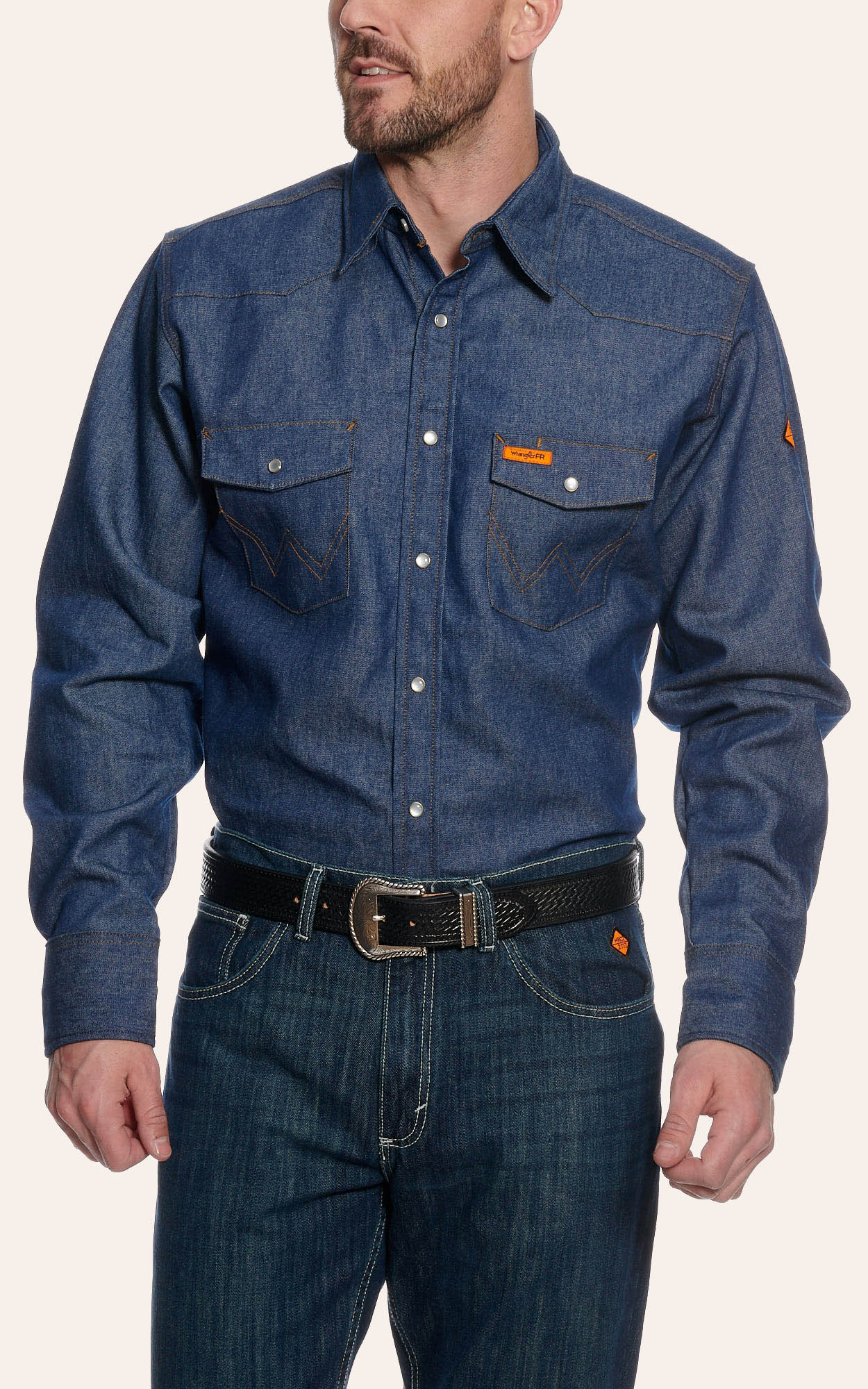 Wrangler Men's FR Denim Workshirt | Cavender's