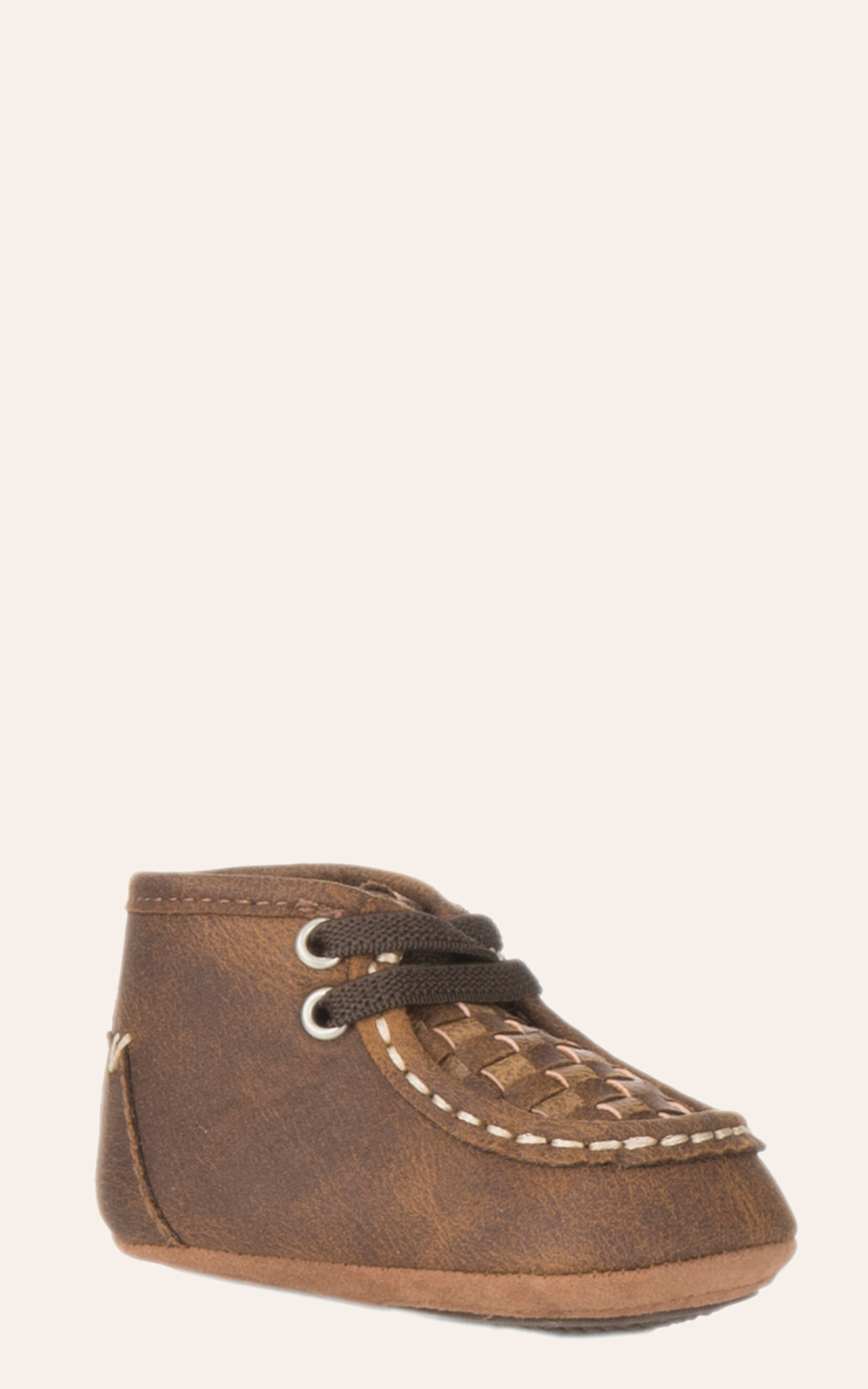 Blazin Roxx Infant Baby Bucker Brown with Tan Patchwork Chukka Moc ...