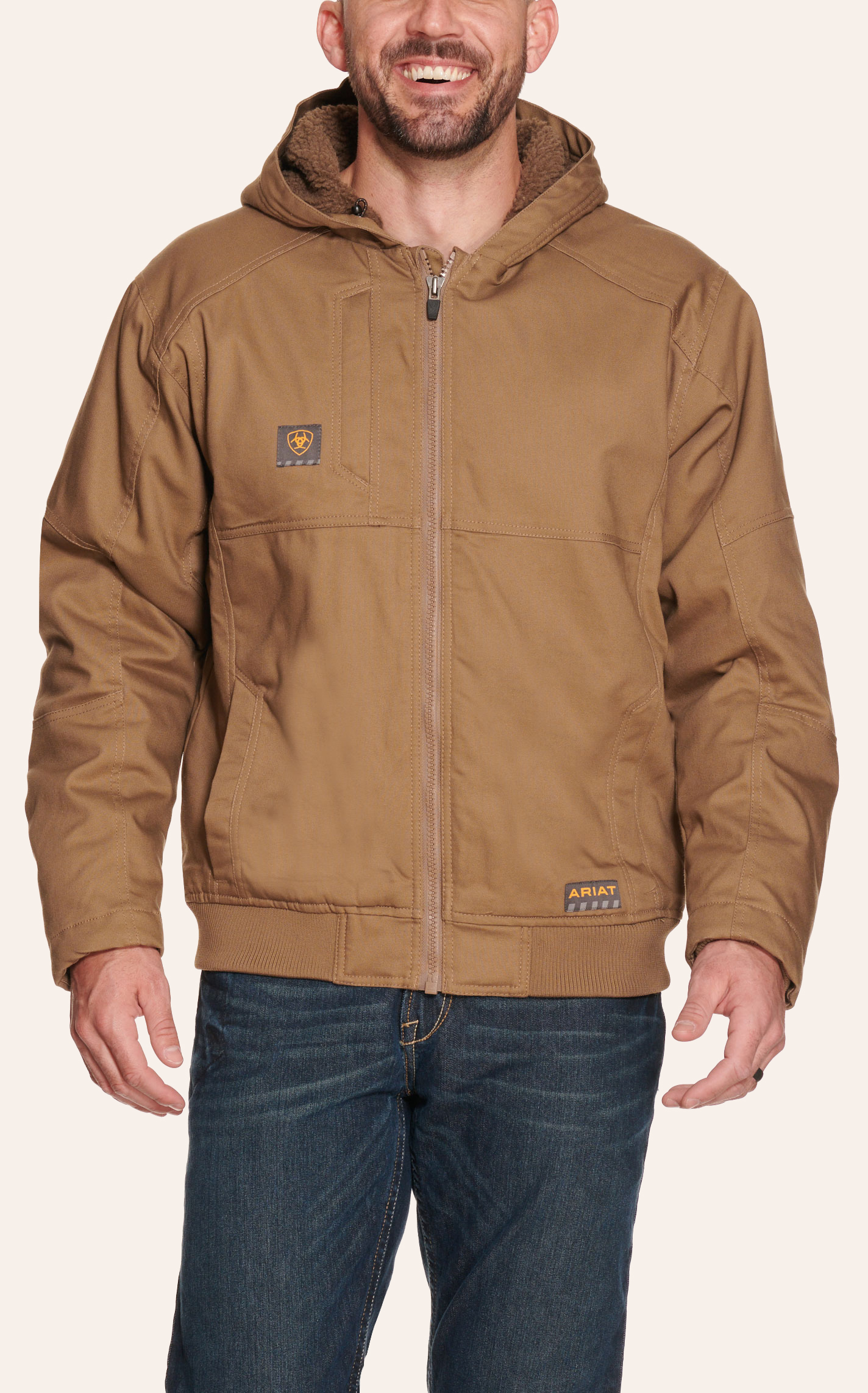 Ariat Men's Rebar DuraCanvas Field Khaki Insulated Work Jacket | Cavender's