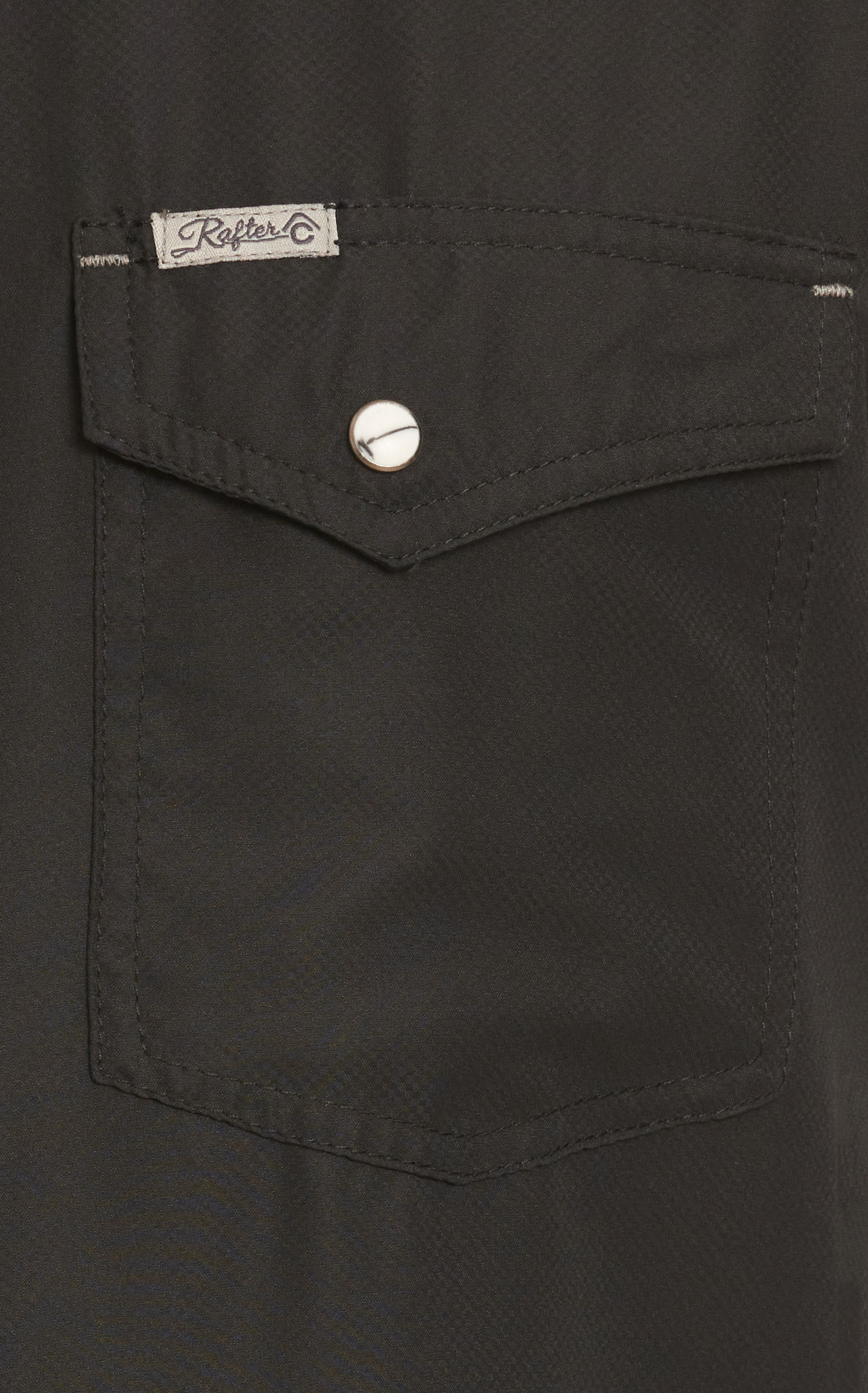 Rafter C Outdoors Men's Black Short Sleeve Fishing Shirt