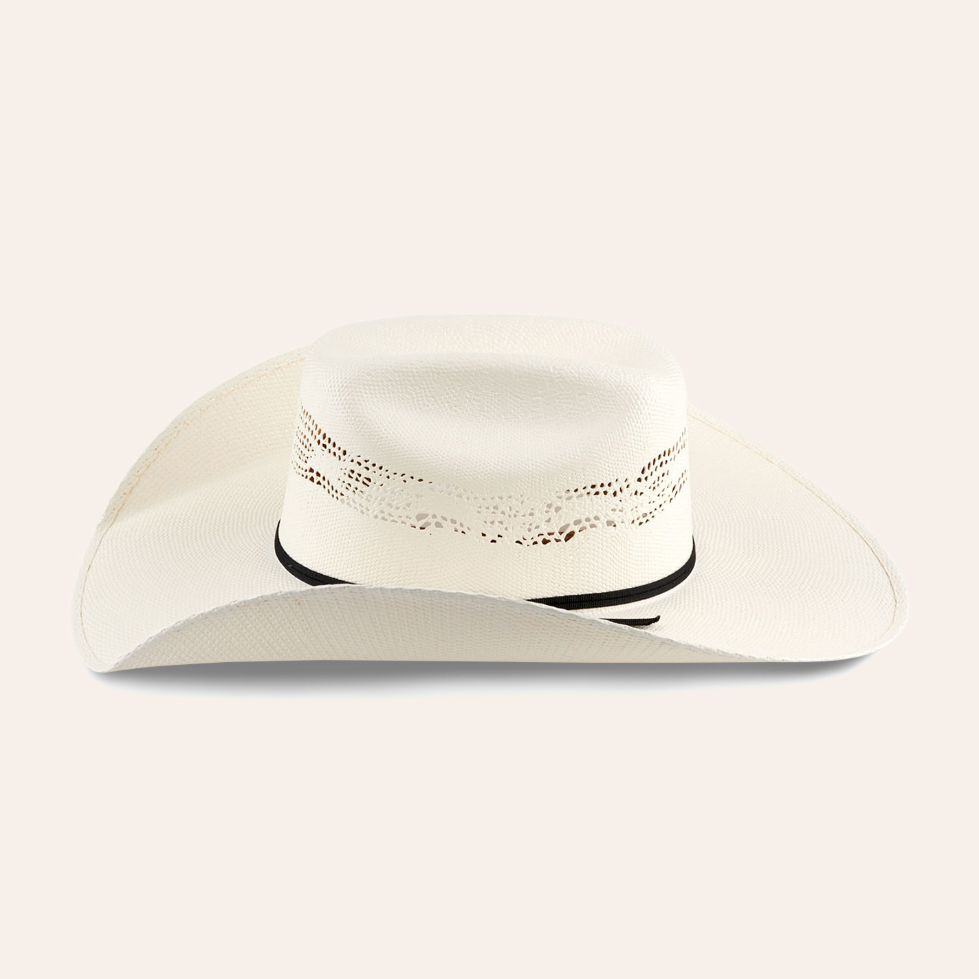 Cavender's Collection Bangora Ivory Cattleman Crown Ponderosa Straw ...