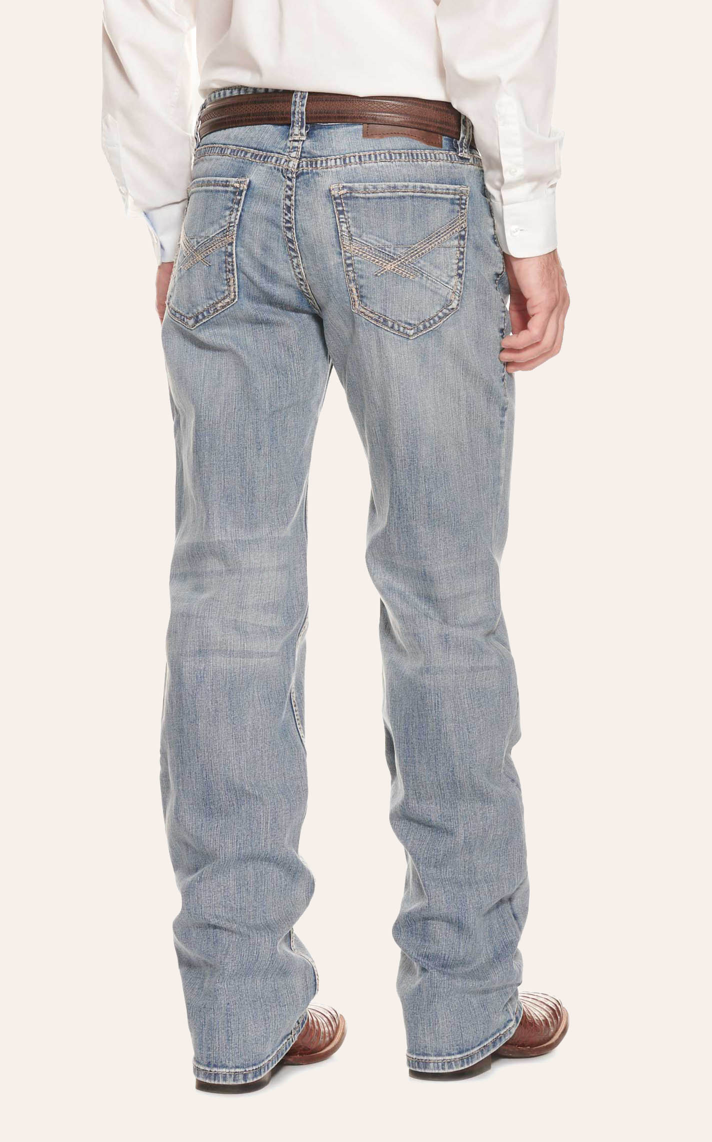 Rock & Roll Denim Men's Double Barrel Vintage Medium Wash Relaxed Fit ...