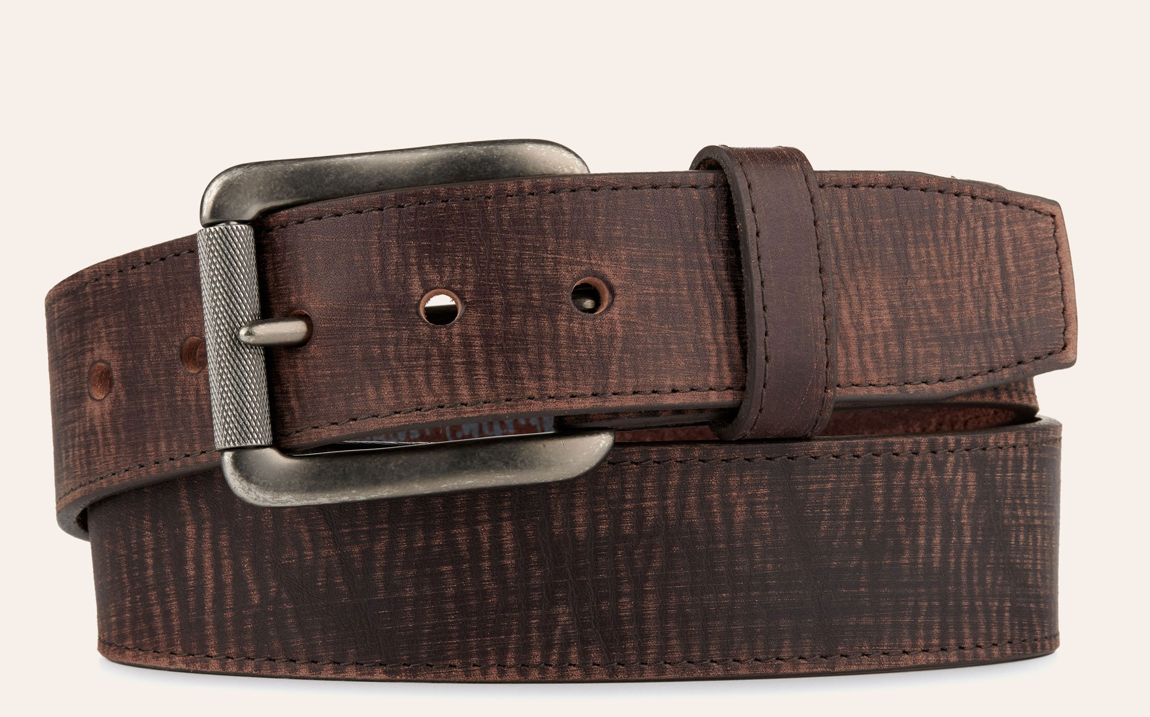 Justin Bent Rail Sanded Brown Bomber Western Belt | Cavender's
