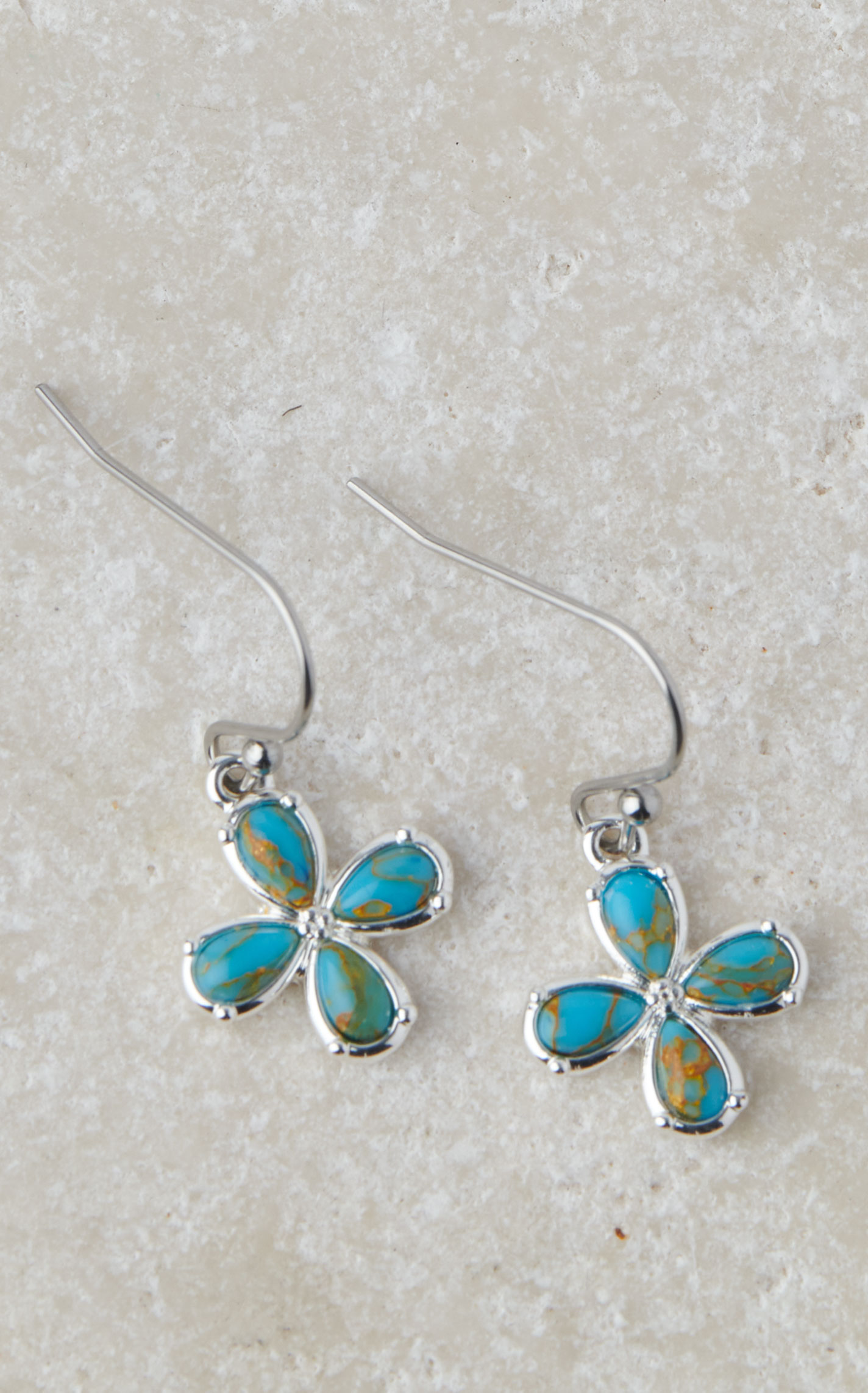Montana Silversmiths Silver & Turquoise Stone Wildflower Jewelry Set