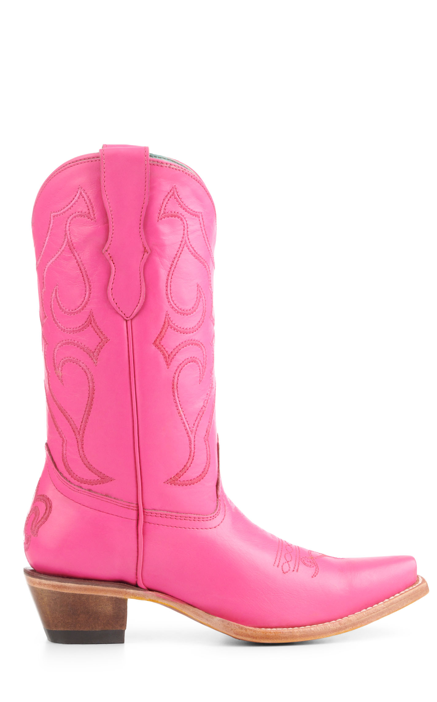 Corral Girls' Hot Pink Snip Toe Cowboy Boots