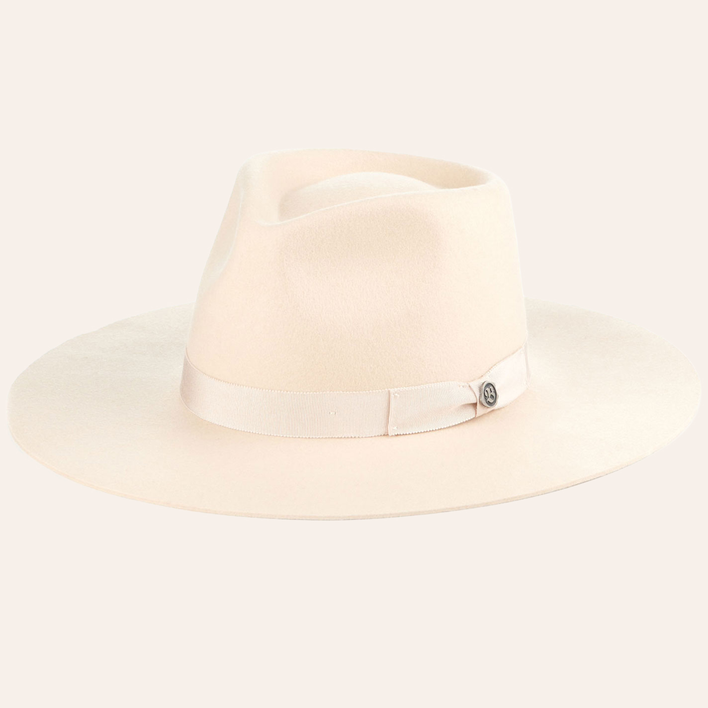 Dorfman Pacific Women's Ivory Pinched Front Wool Hat