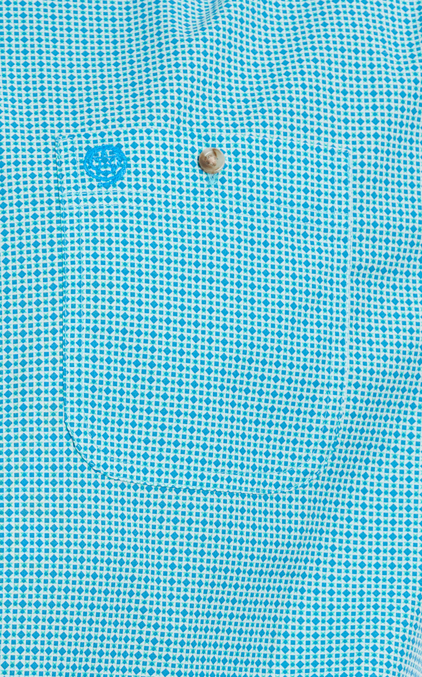 Wrangler Men's George Strait Collection Turquoise Geo Print Short ...