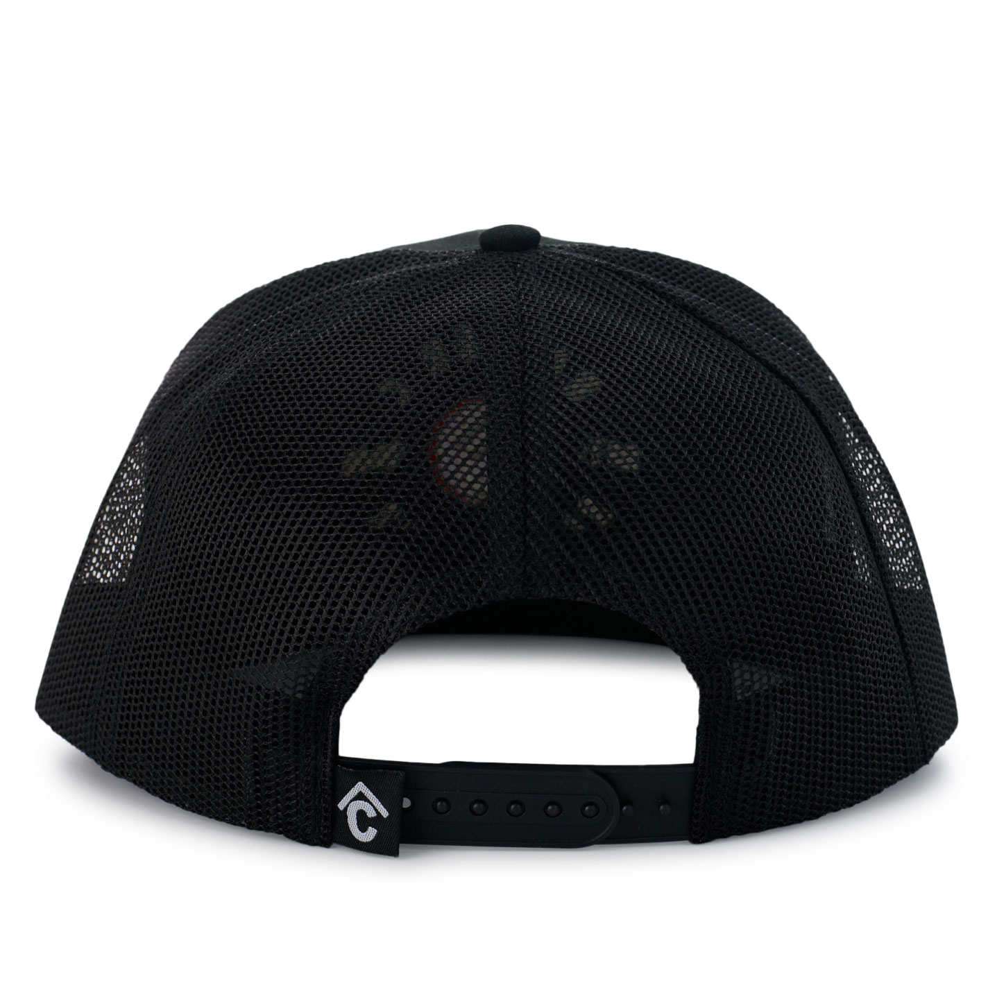 Rafter C Men's Black & Embroidered Circle Logo Cap