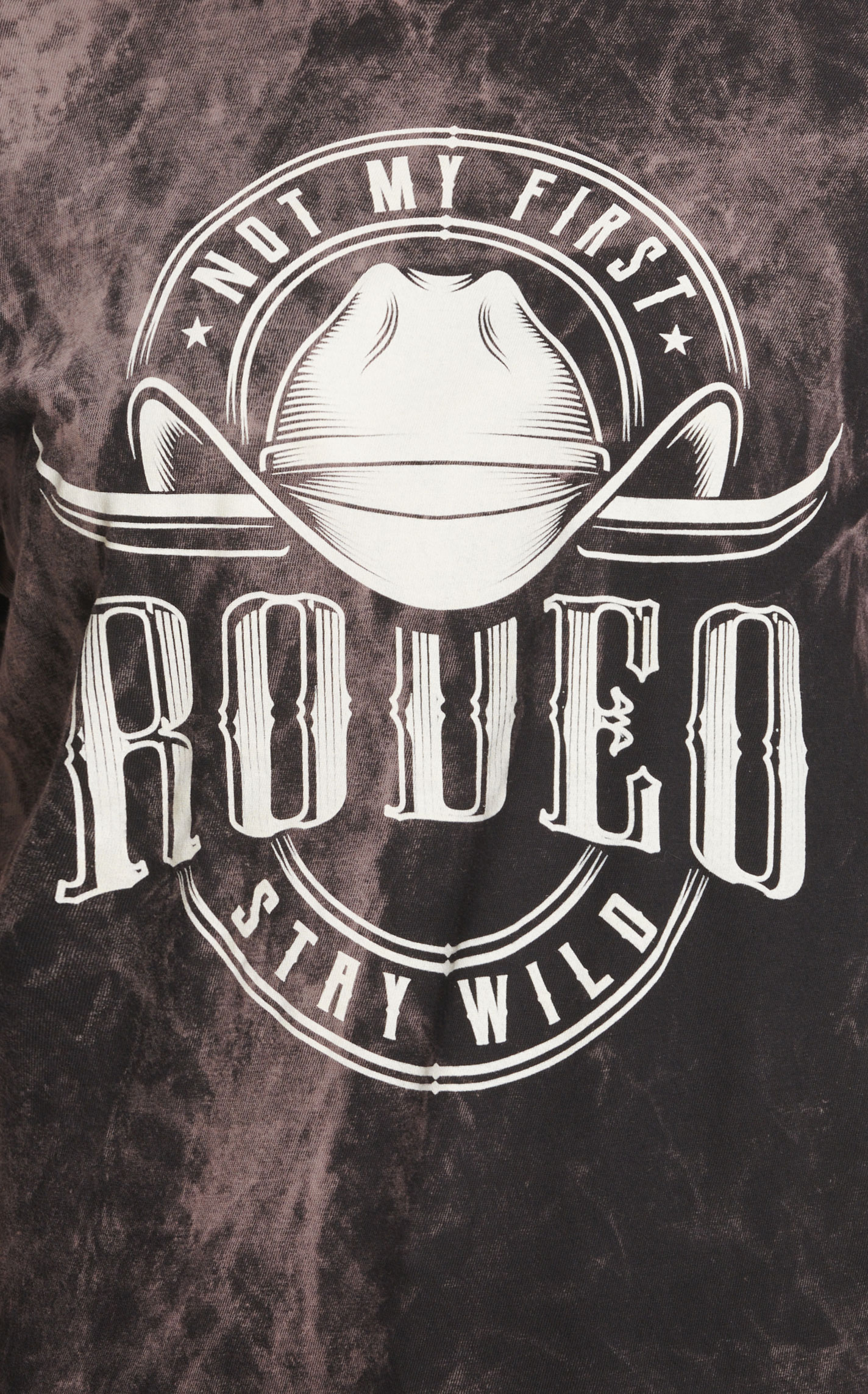 Jazzy Belle Women's Purple & Black Tie-Dyed Not My First Rodeo T-Shirt