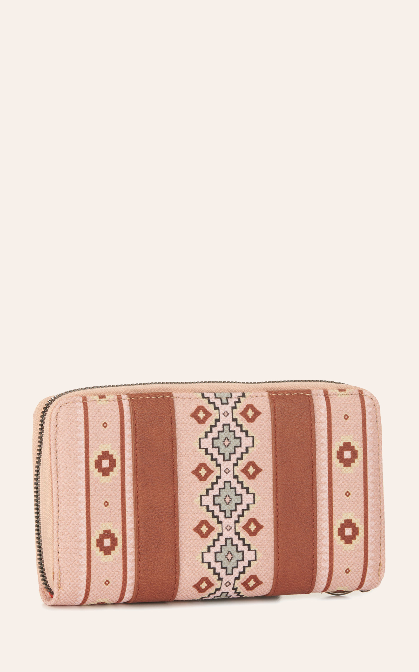 Wrangler Terracotta & Cinnamon Aztec Long Wristlet Wallet