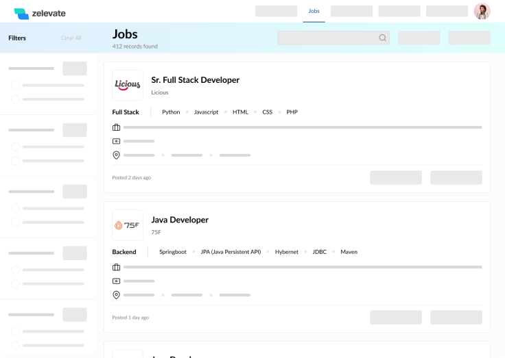 Candidate Home Page | Zelevate