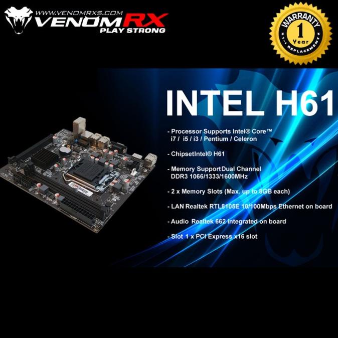Driver Mainboard VenomRX H61 | Indosecomp