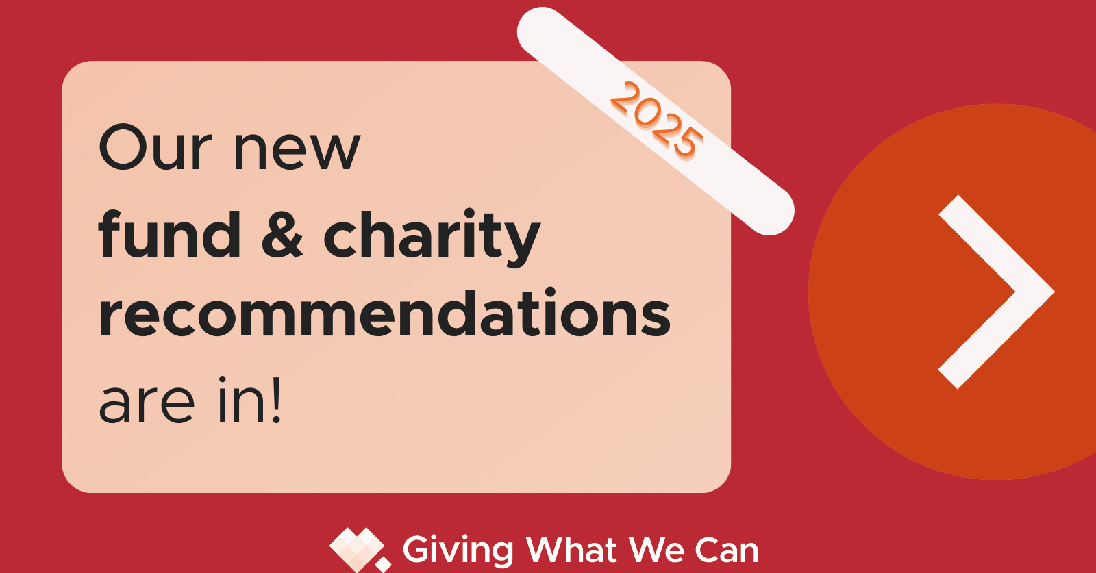 GWWC's 2025 Charity Recommendations — EA Forum