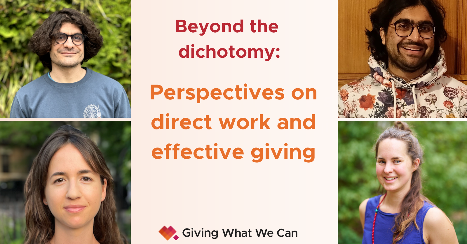 Beyond the dichotomy: Perspectives on direct work and effective giving ...