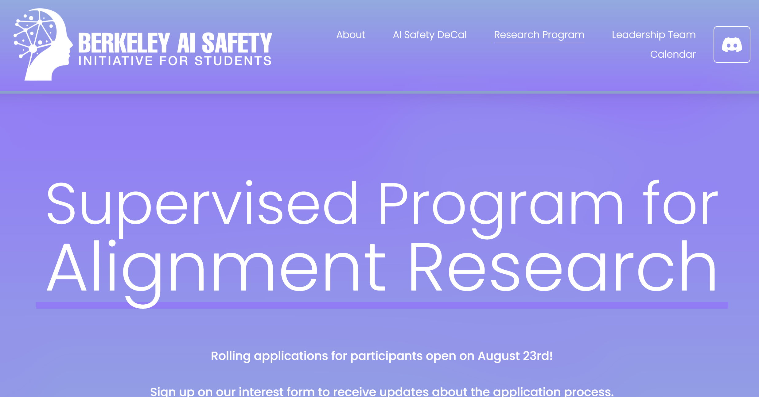 Supervised Program for Alignment Research (SPAR) at UC Berkeley: Spring ...