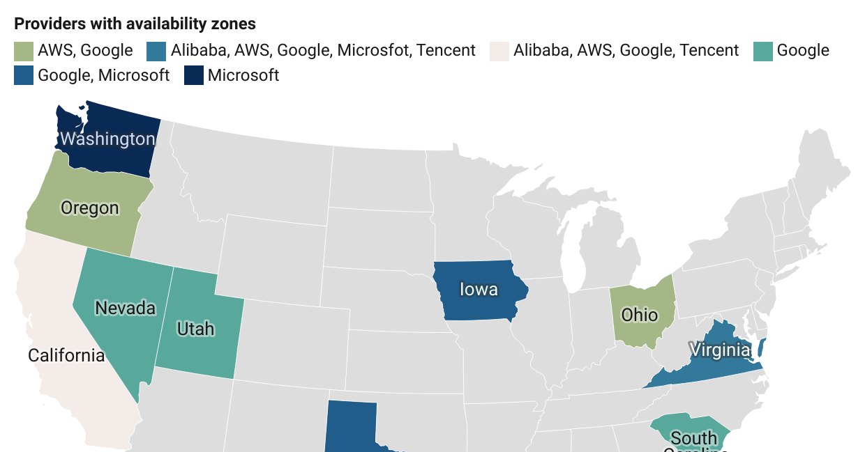 Mapping artificial intelligence in the United States: A geographic ...