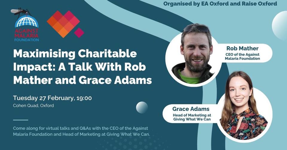 Maximising Charitable Impact: A Talk with Rob Mather and Grace Adams ...