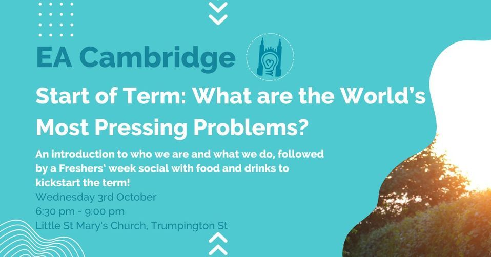 What are the World's Most Pressing Problems? — EA Forum