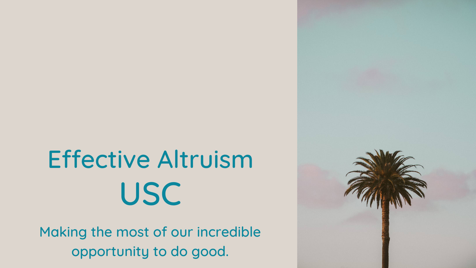 Effective Altruism University of Southern California - EA Forum