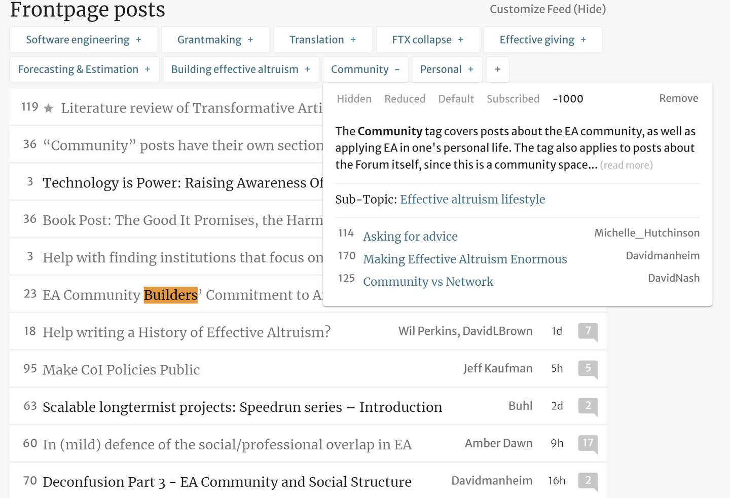 “Community” posts have their own section, subforums are closing, and ...