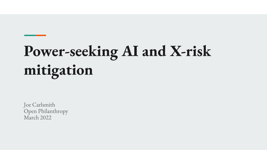 Video and Transcript of Presentation on Existential Risk from Power ...