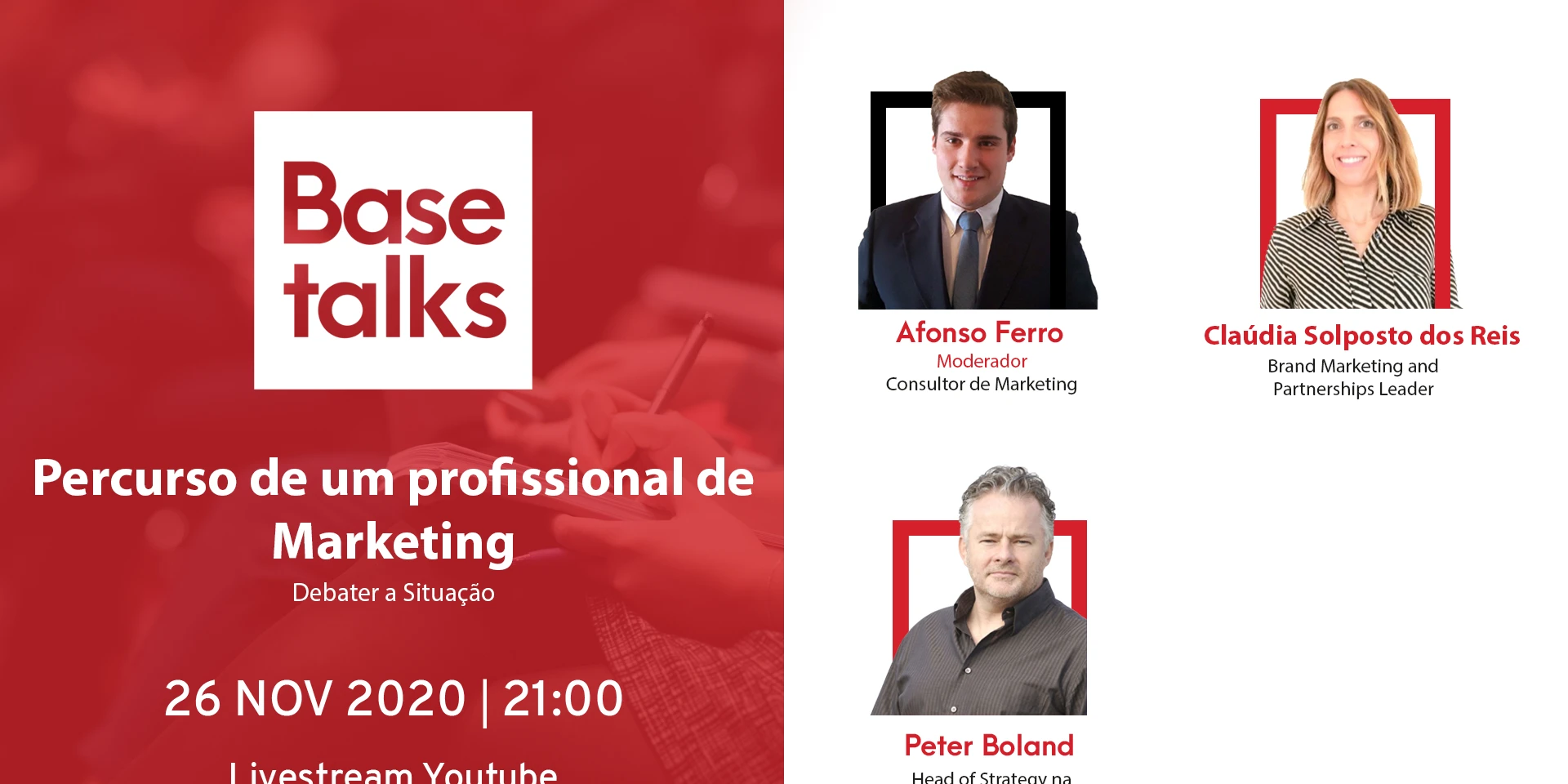 “O percurso de um profissional de Marketing” é a próxima Base Talk do ... “O percurso de um profissional de Marketing” é a próxima Base Talk do ...
