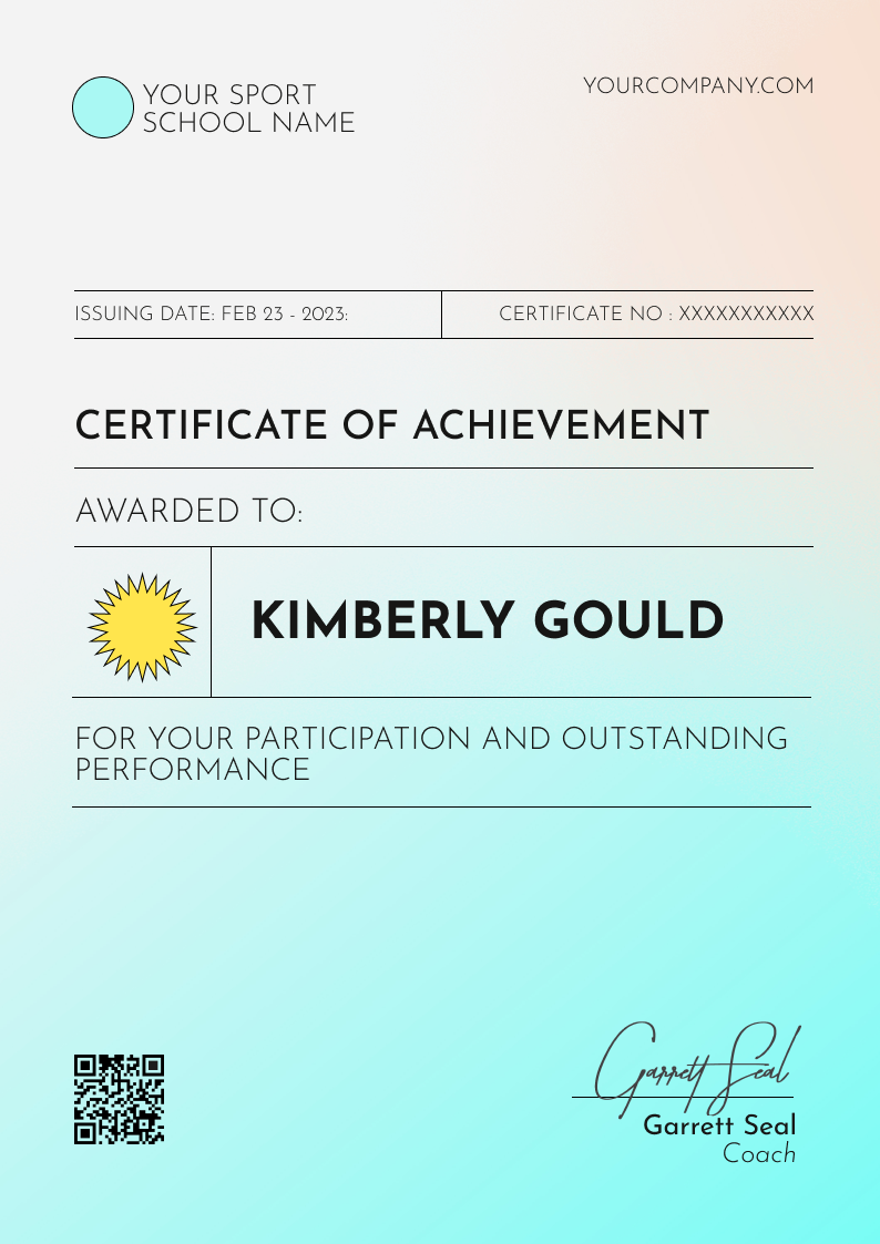 Social Studies Achievement Certificate Printable Certificate