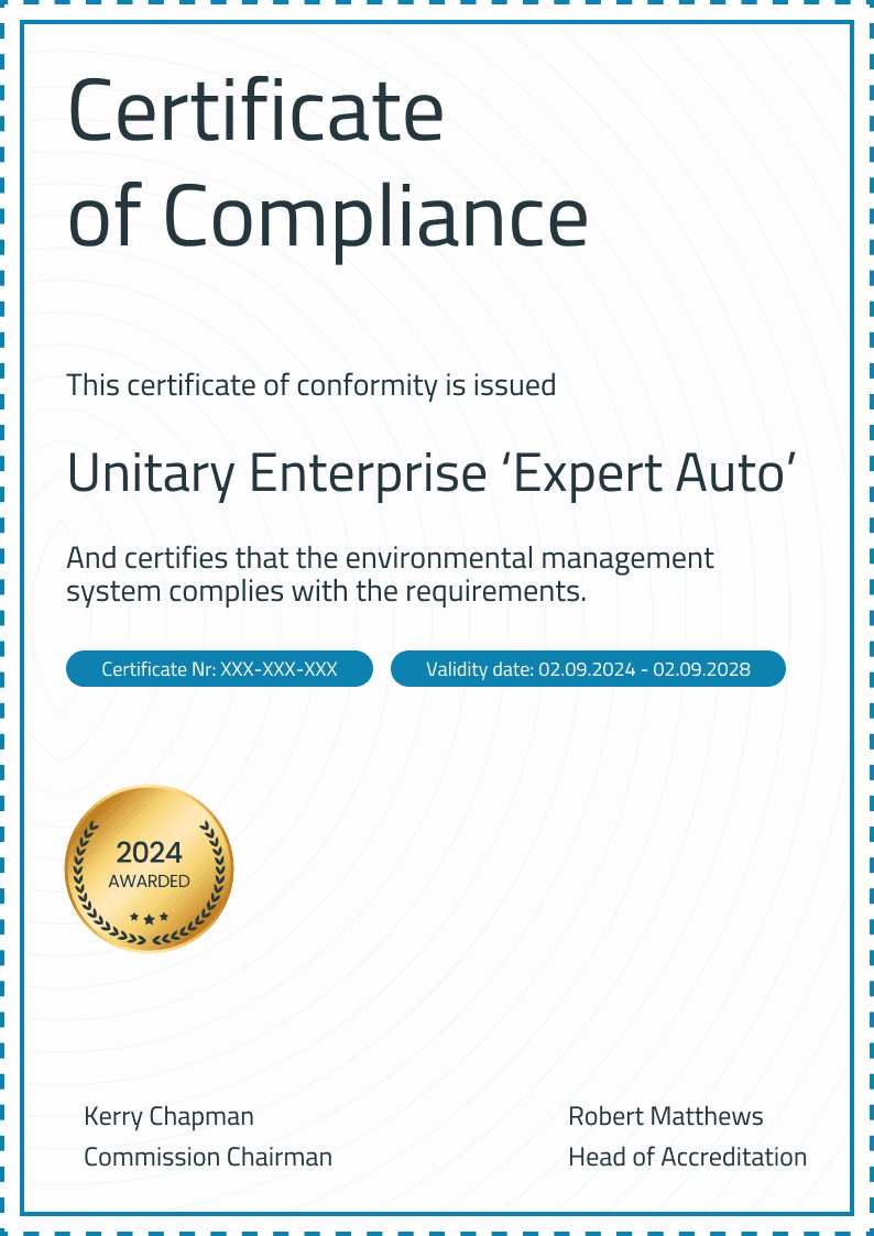 Blank Certificate Of Compliance How To Maintain ISO 27001