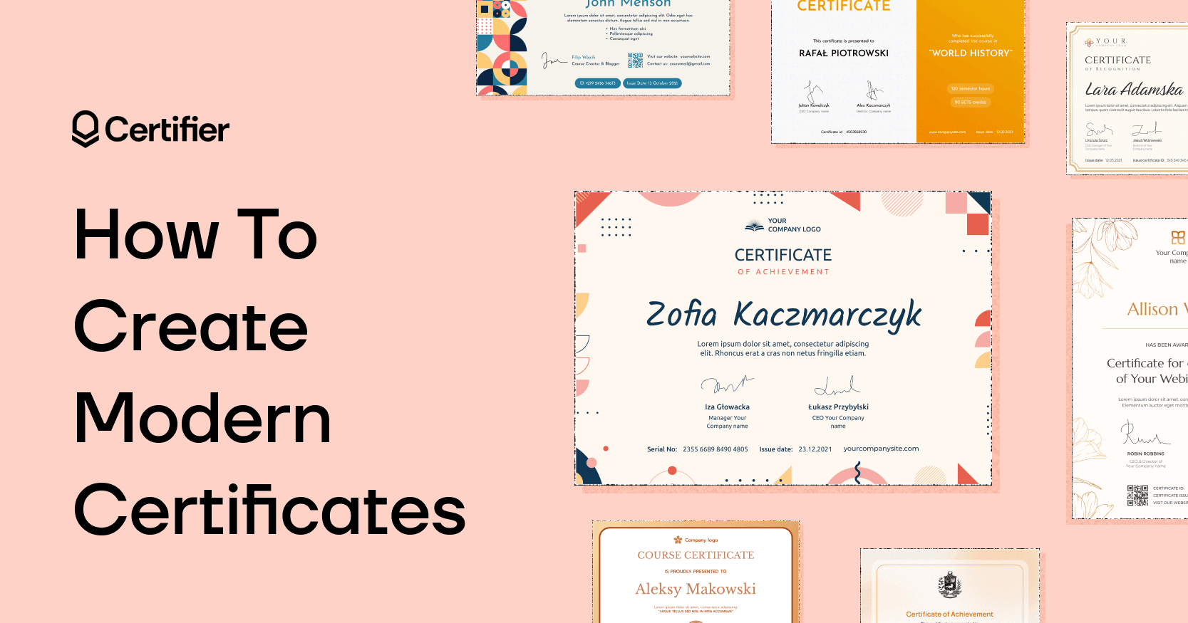 Modern Certificate Design Elements for Success