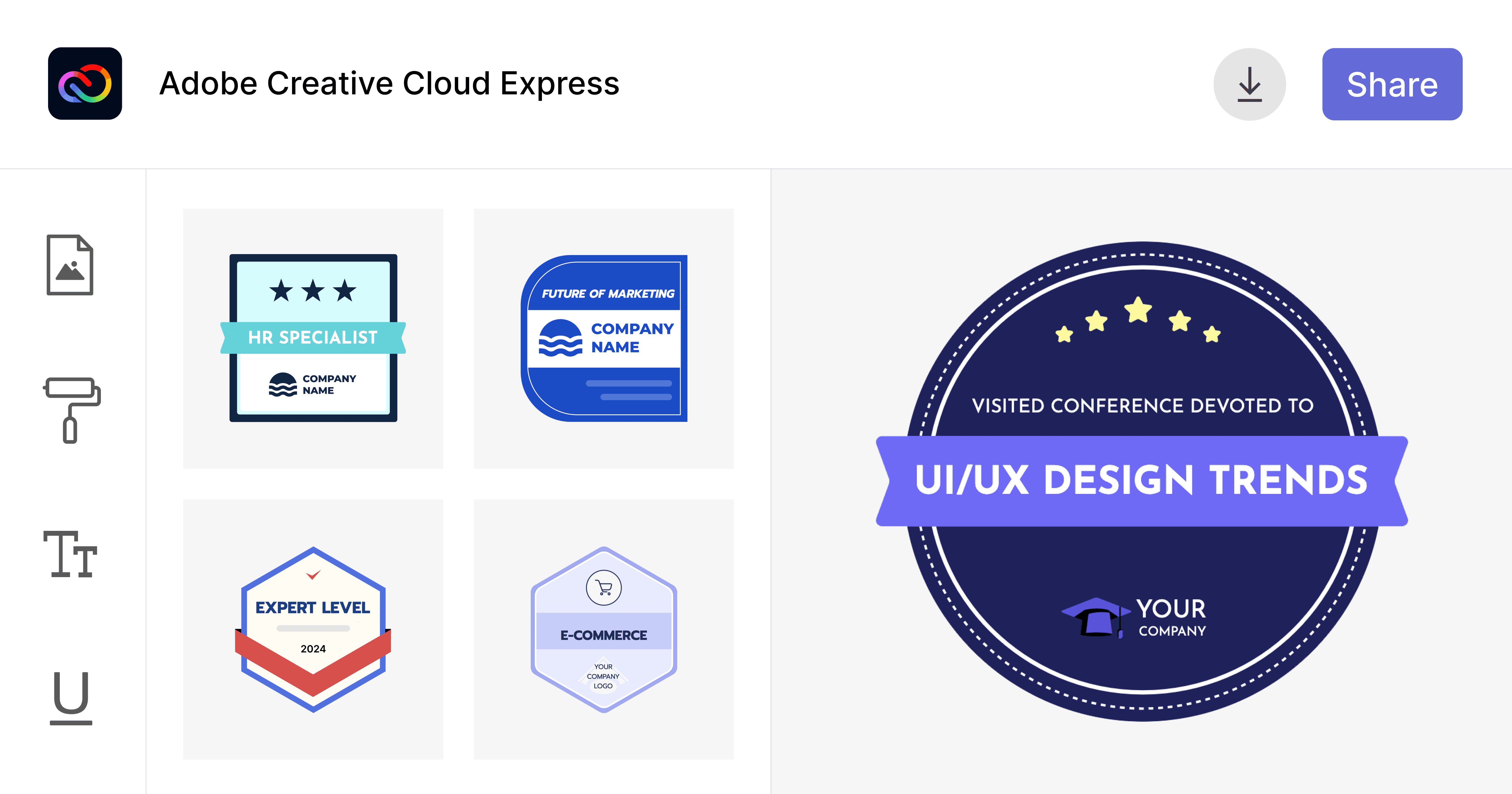 How to Make Badges with Adobe Express?
